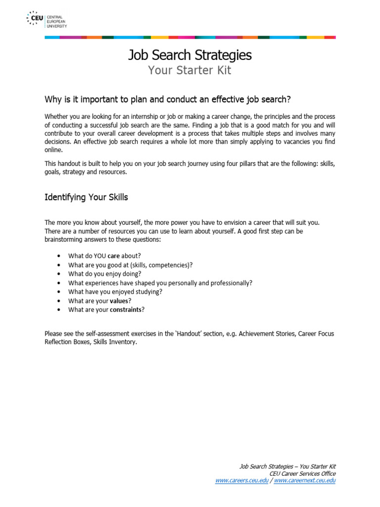 Job Search Strategies: Your Starter Kit | PDF | Linked In | Social ... Job Search Strategies: Your Starter Kit | PDF | Linked In | Social ...