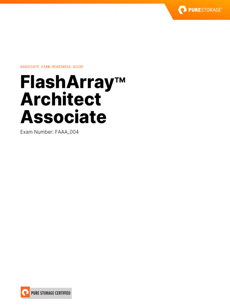 CF Flasharray Architect Associate Exam Guide | PDF | Replication ...