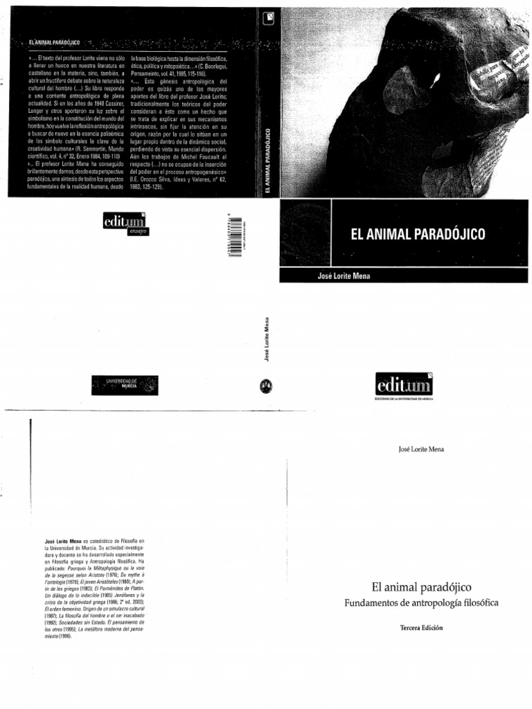 El Animal Paradójico Lorite Mena | PDF