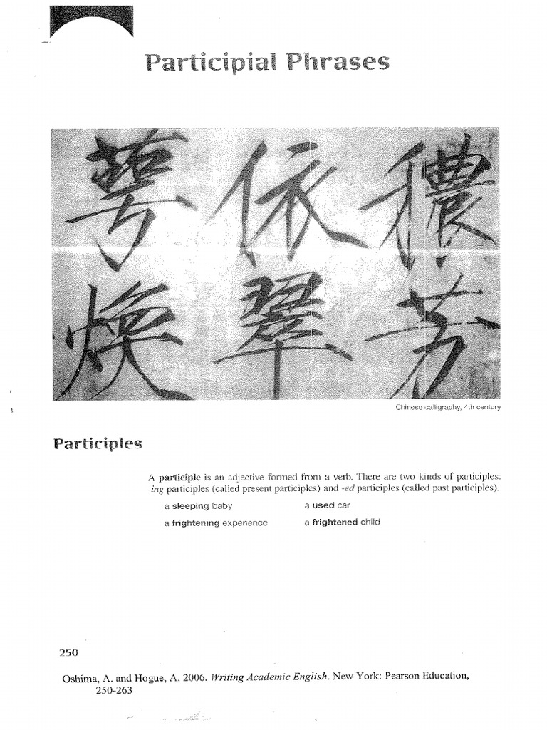 Participial Phrases O and H | PDF