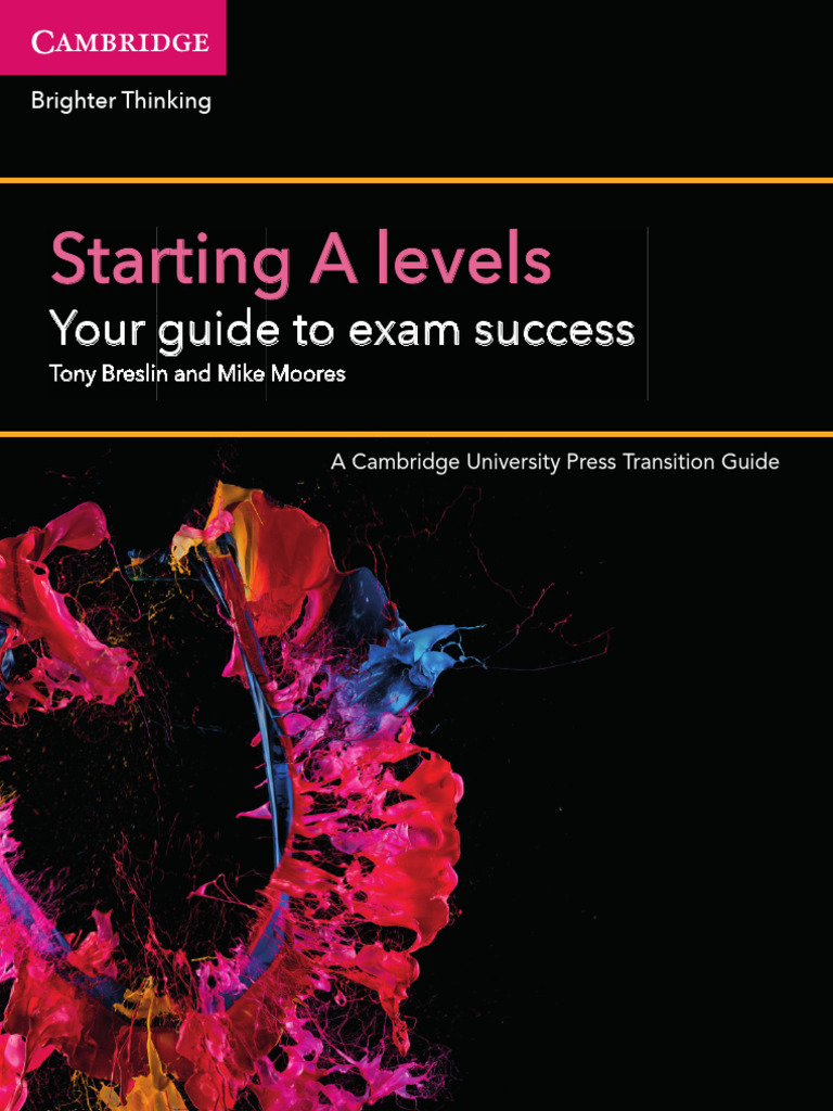 A Level Exam Success Guide | PDF | Gce Advanced Level (United Kingdom ...