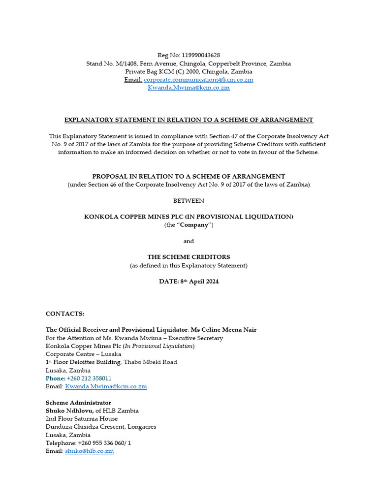 Explanatory Statement | PDF | Guarantee | Common Law