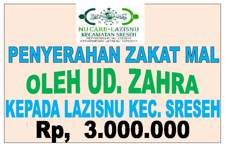 Contoh Label Lazisnu | PDF