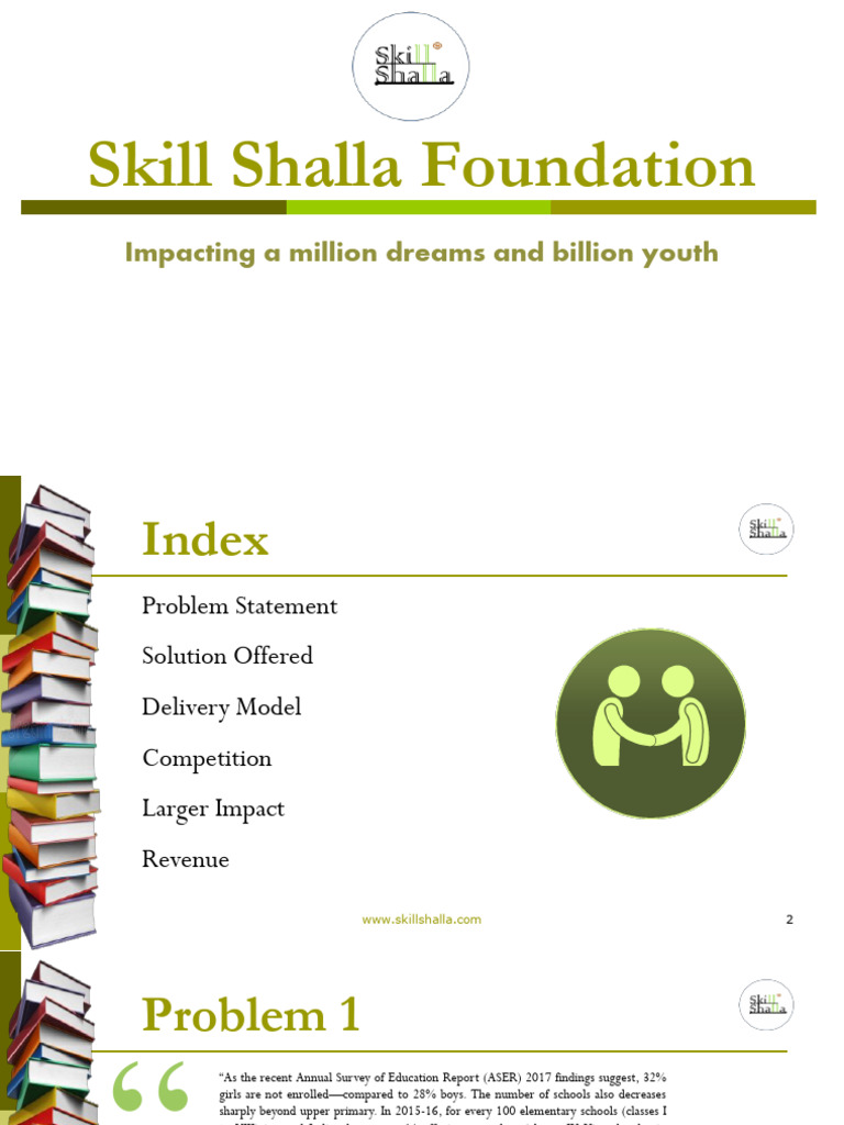 Skill Shalla Foundation21022019 | PDF | Schools | Vocational Education