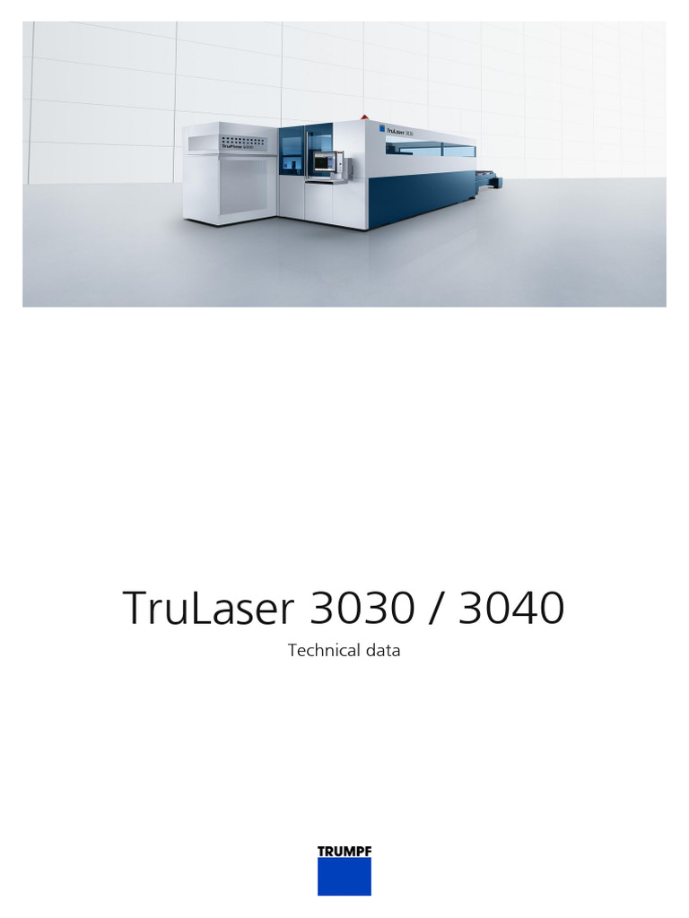 TRUMPF-technical-data-sheet-TruLaser-3030---3040 | Download Free PDF | Mechanical Engineering ...