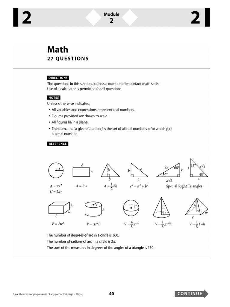 Practice 1 (Model 2) | PDF | Sphere | Mathematics