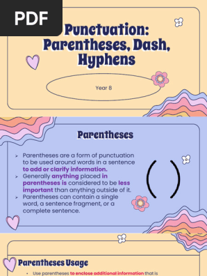 Parentheses Punctuation