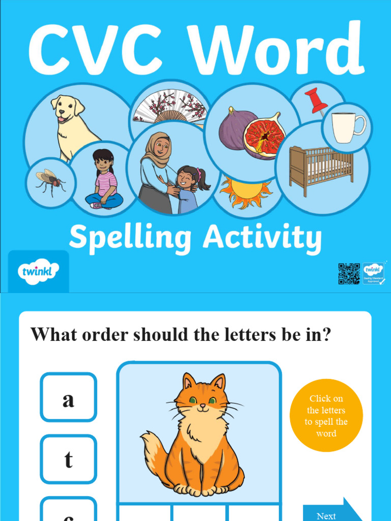 Ar en 1647115573 CVC Word Activity Powerpoint Ver 2 | PDF