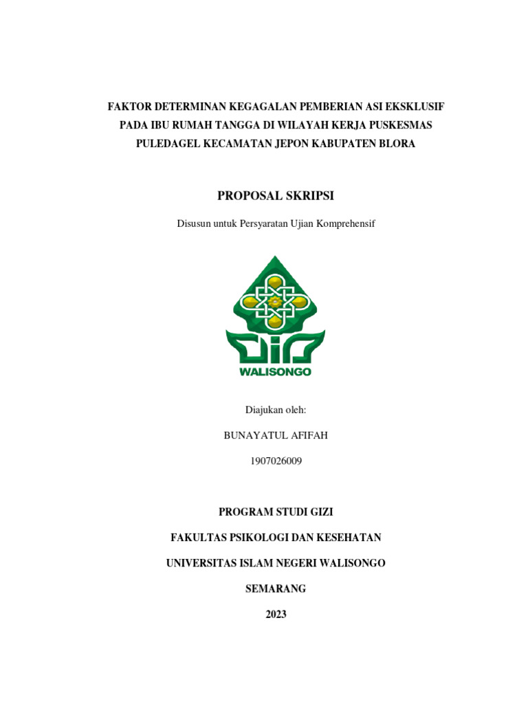 Proposal Skripsi | PDF