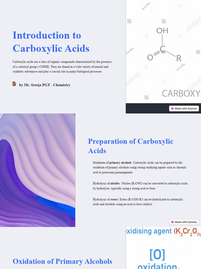 Introduction To Carboxylic Acids | PDF | Ester | Carboxylic Acid