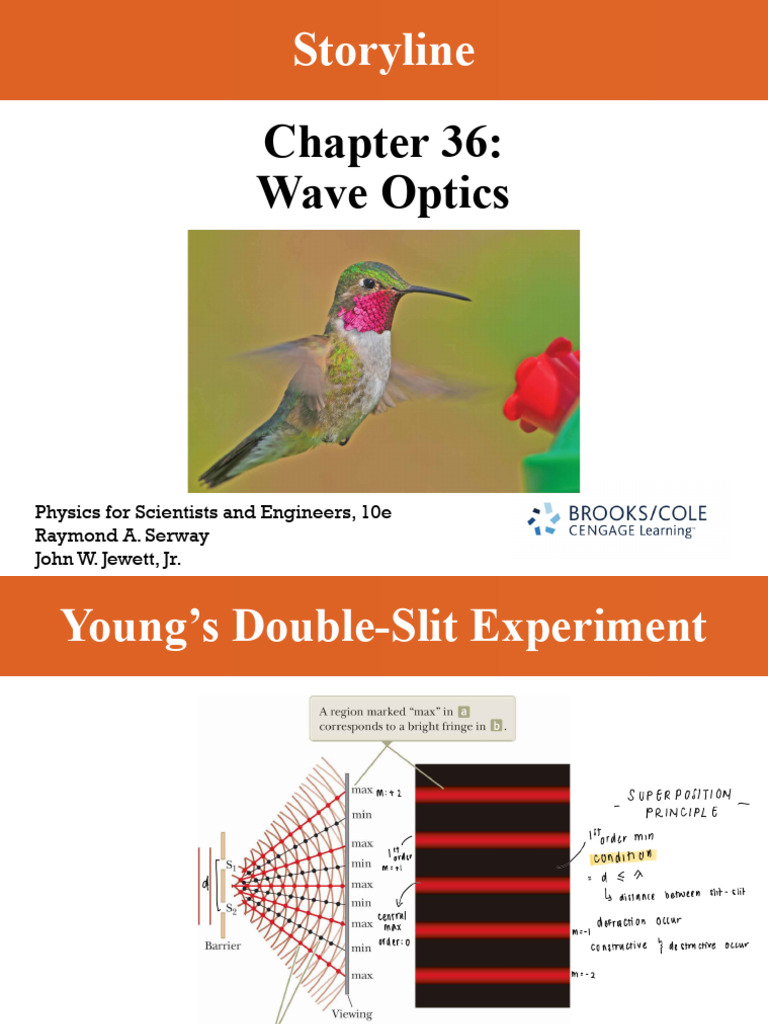 Wave Optics: Young's Double-Slit Experiment | PDF