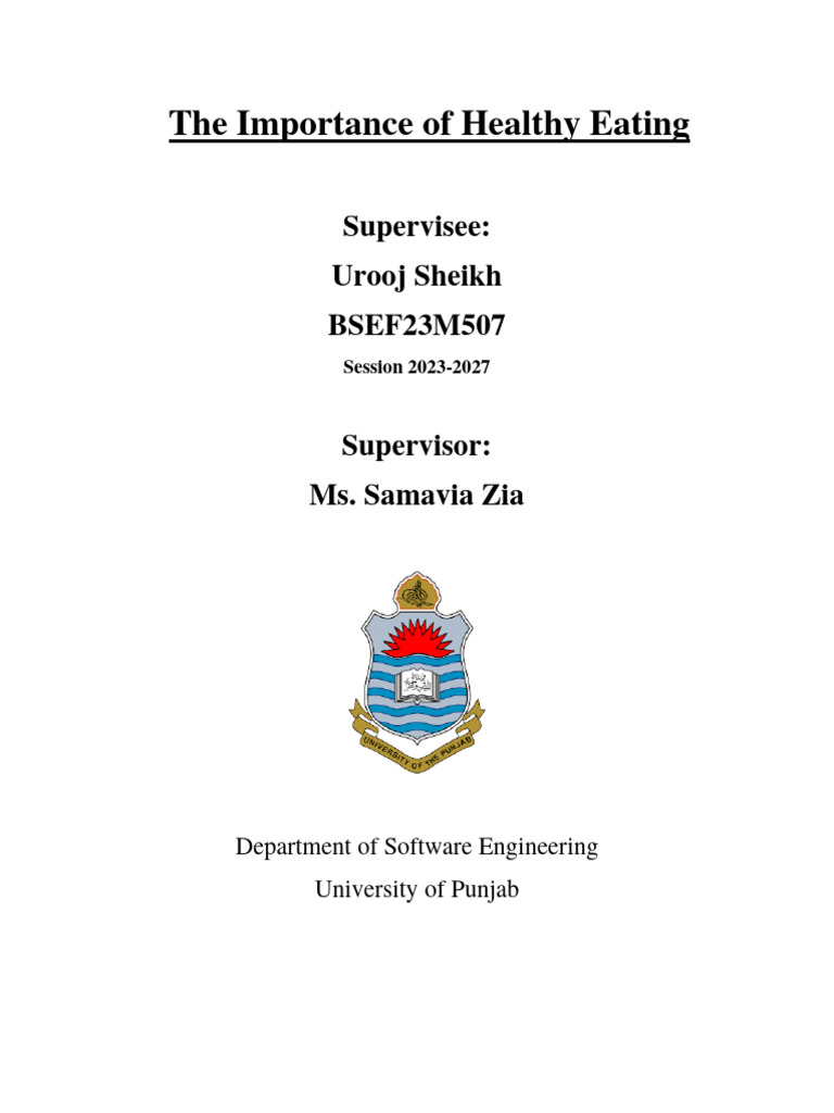 Research Proposal | PDF | Healthy Diet | Diet (Nutrition)