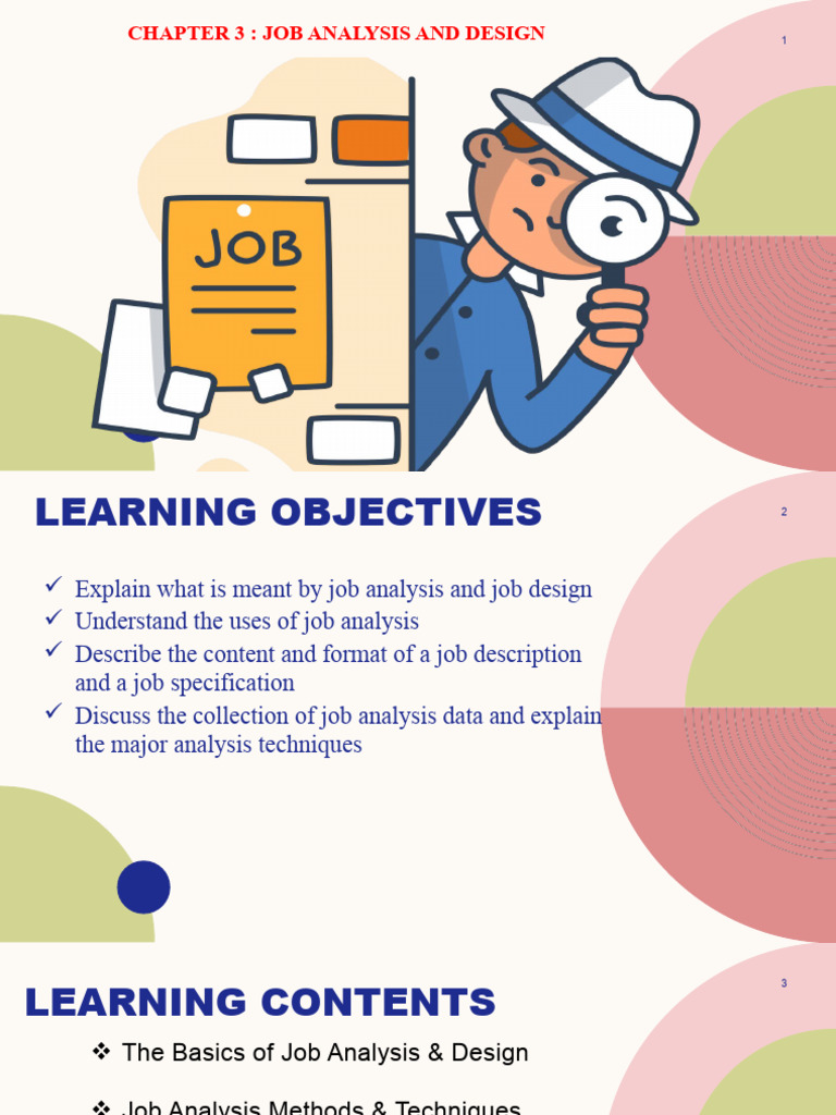 CHAPTER 3 - Job Analysis & Design | PDF | Information | Organizational ...
