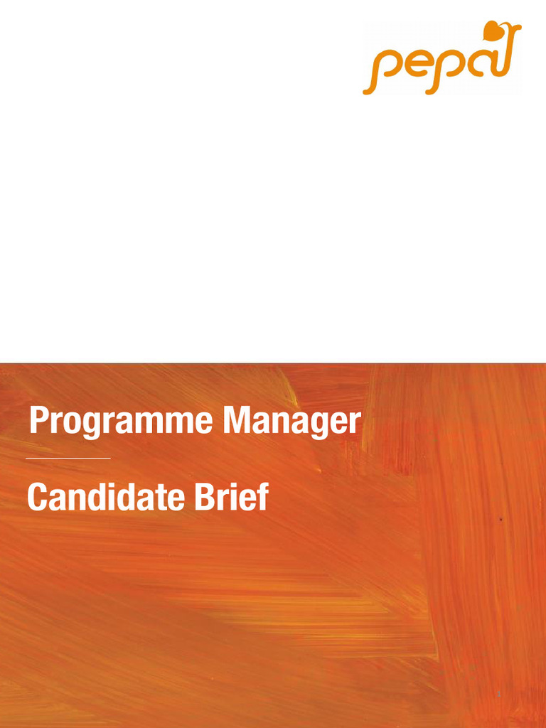 Programme Manager Role at Pepal Uganda | PDF | Non Governmental ...
