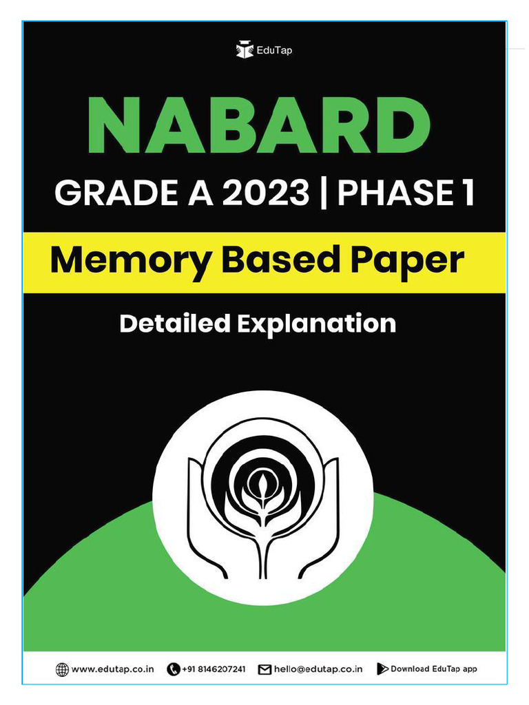 Nabard 2023 - Pyq (Phase 1 - Phase 2) | PDF