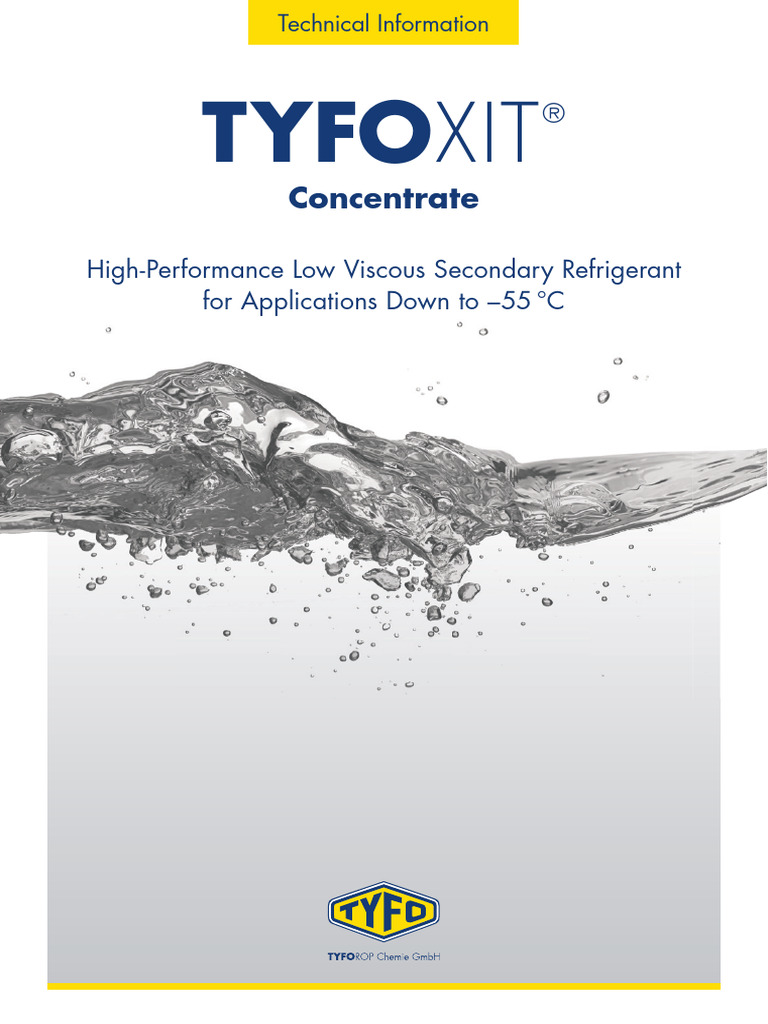 TYFOXIT_en_TI | PDF | Coolant | Thermodynamics