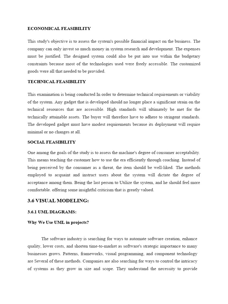 Economical Feasibility | PDF | Use Case | Unified Modeling Language