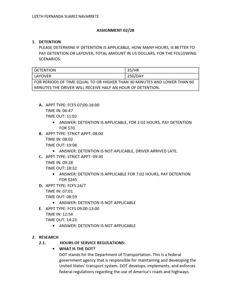 Assignment 02-28 | PDF | Cargo | Transport