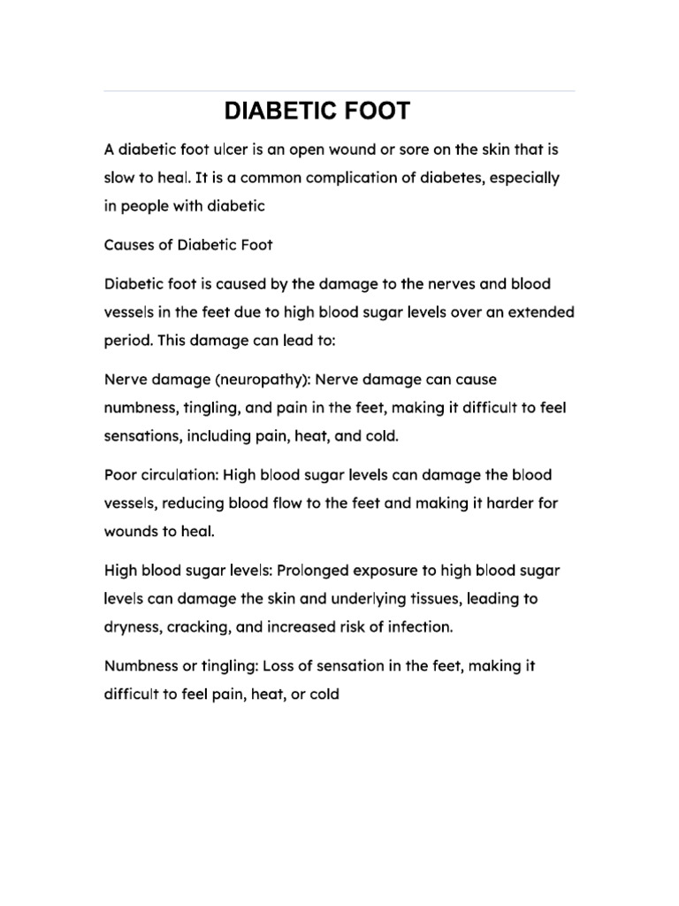 Diabetic Foot | PDF