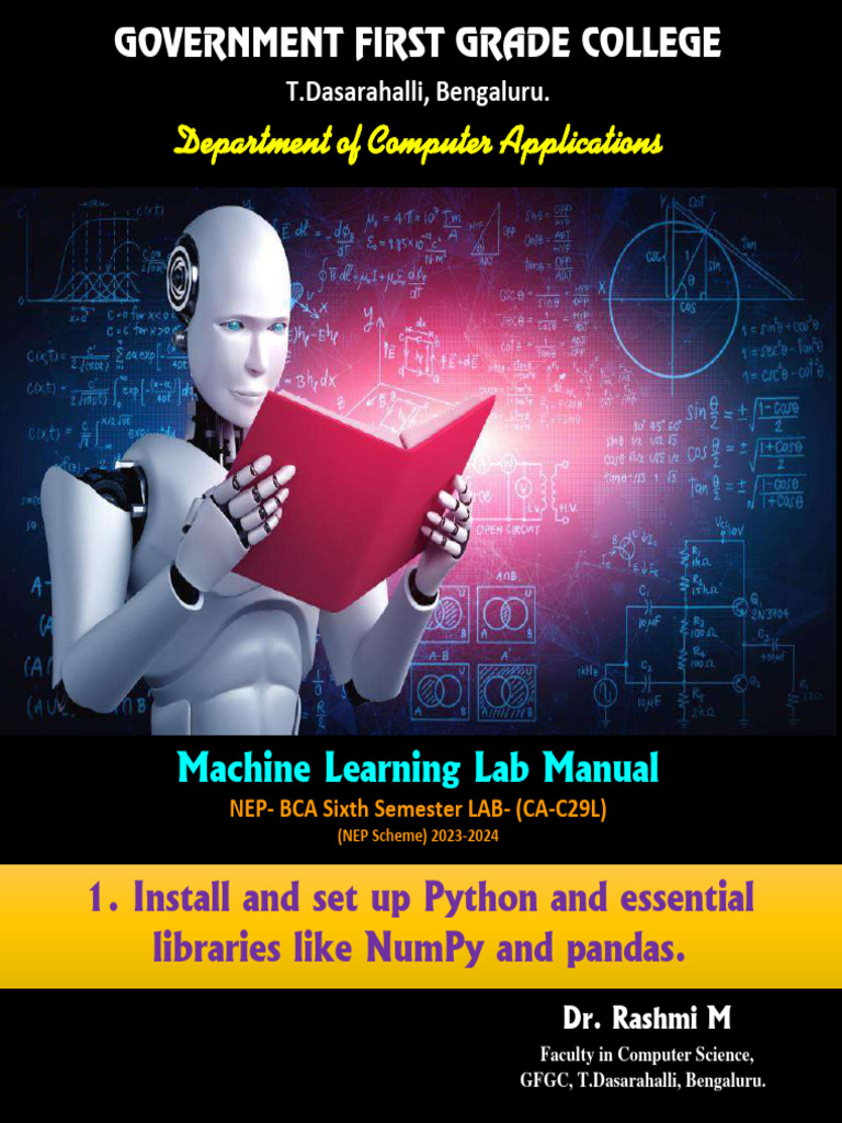 Machine Learning Lab Set1 Pdf Python Programming Language Installation Computer Programs