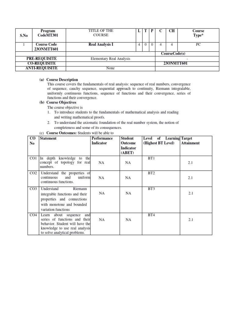 Real Analysis MSC Mathematics | PDF | Real Analysis | Limit (Mathematics) Real Analysis MSC Mathematics | PDF | Real Analysis | Limit (Mathematics)