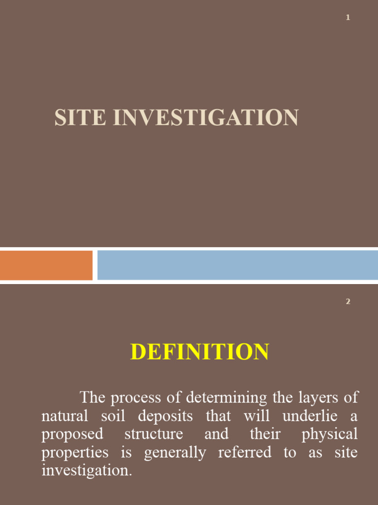 6 Siteinvestigation | PDF | Foundation (Engineering) | Earth Sciences