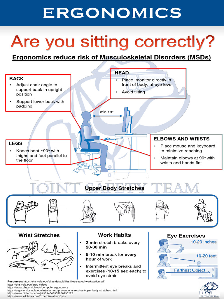 Poster Ergonomics | PDF | Musculoskeletal System