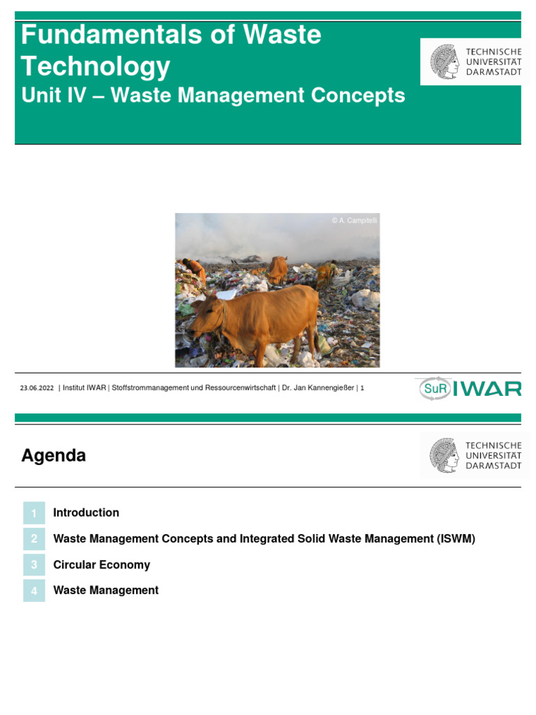 Unit 4_WM concepts | PDF | Waste | Waste Management