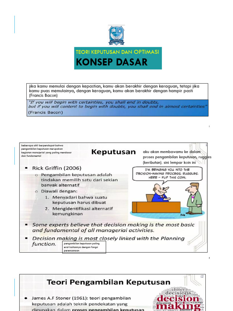 P#5 Teori Keputusan Dan Optimasi | PDF