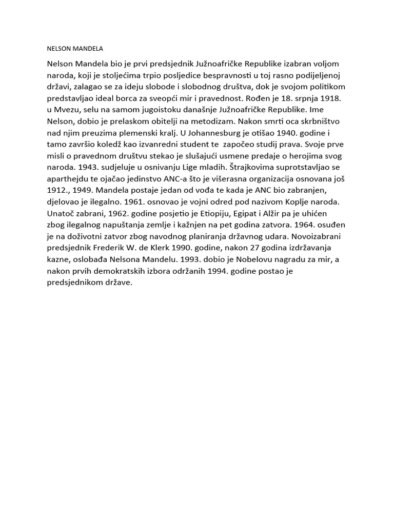 Nelson Mandela | PDF