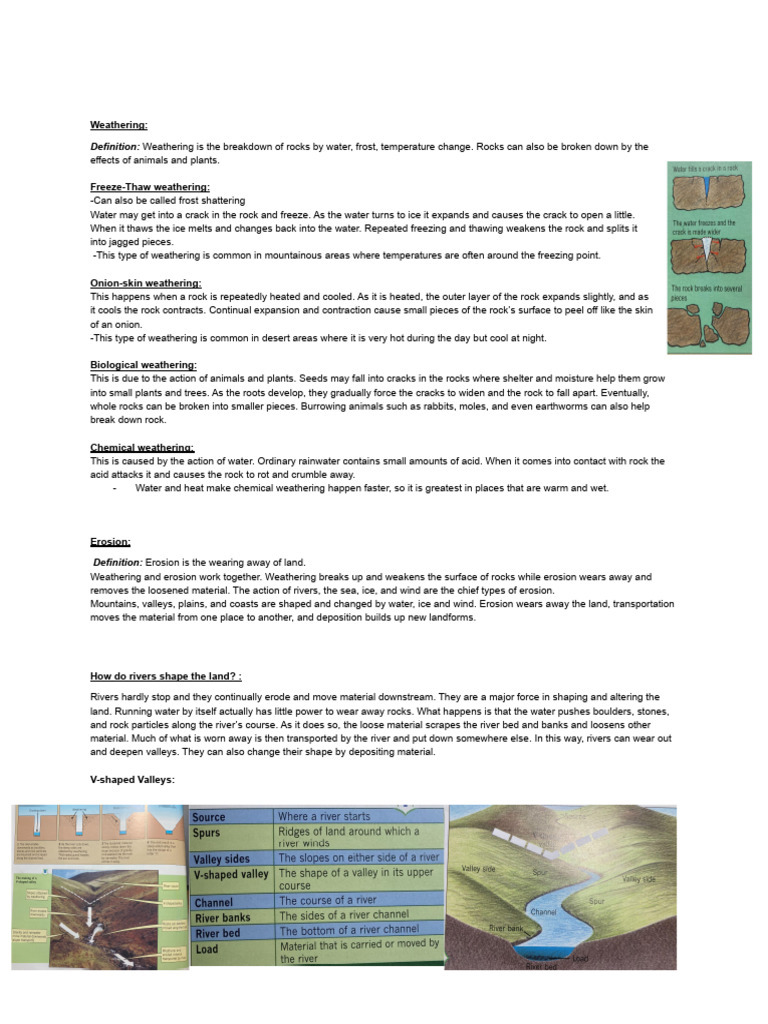Geography Revision | Download Free PDF | Erosion | River