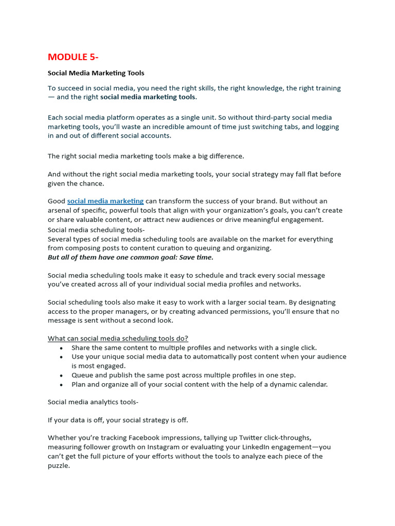 SMM NOTES | PDF | Search Engine Marketing | Popular Culture & Media Studies