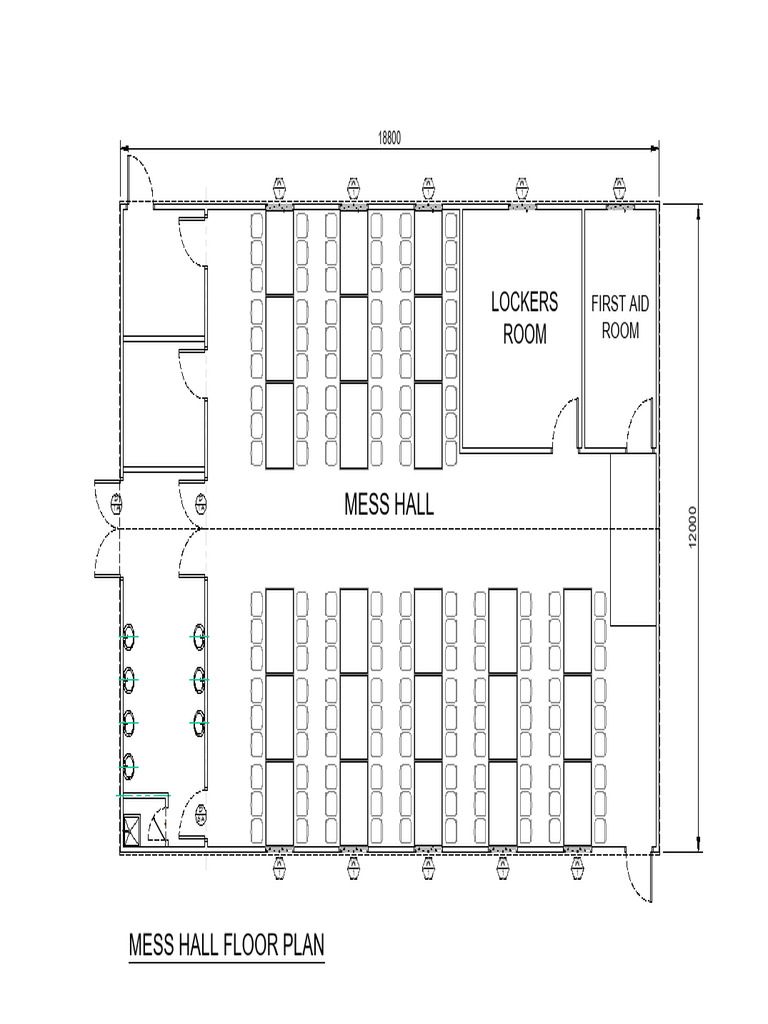 Mess Hall- Floor Plan | PDF