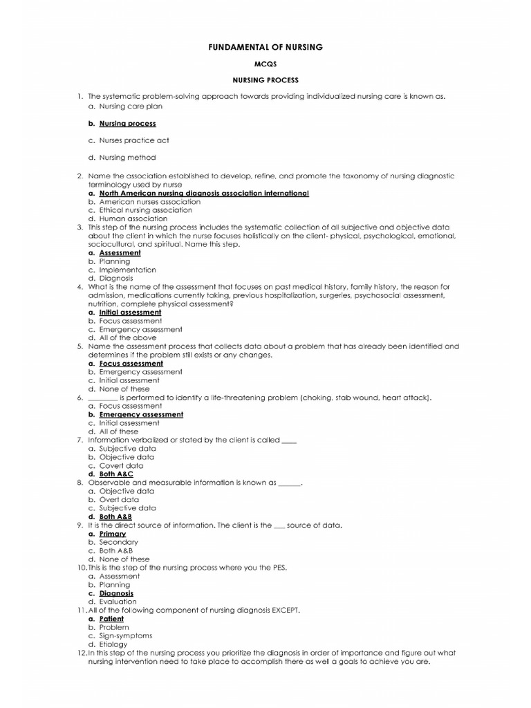 FON 2 Chapter Wise McQs | PDF