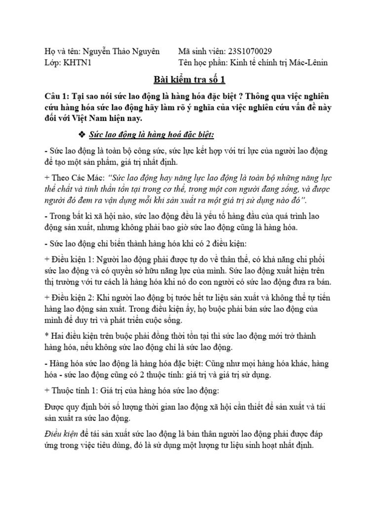 KTCT Mác Lênin | PDF