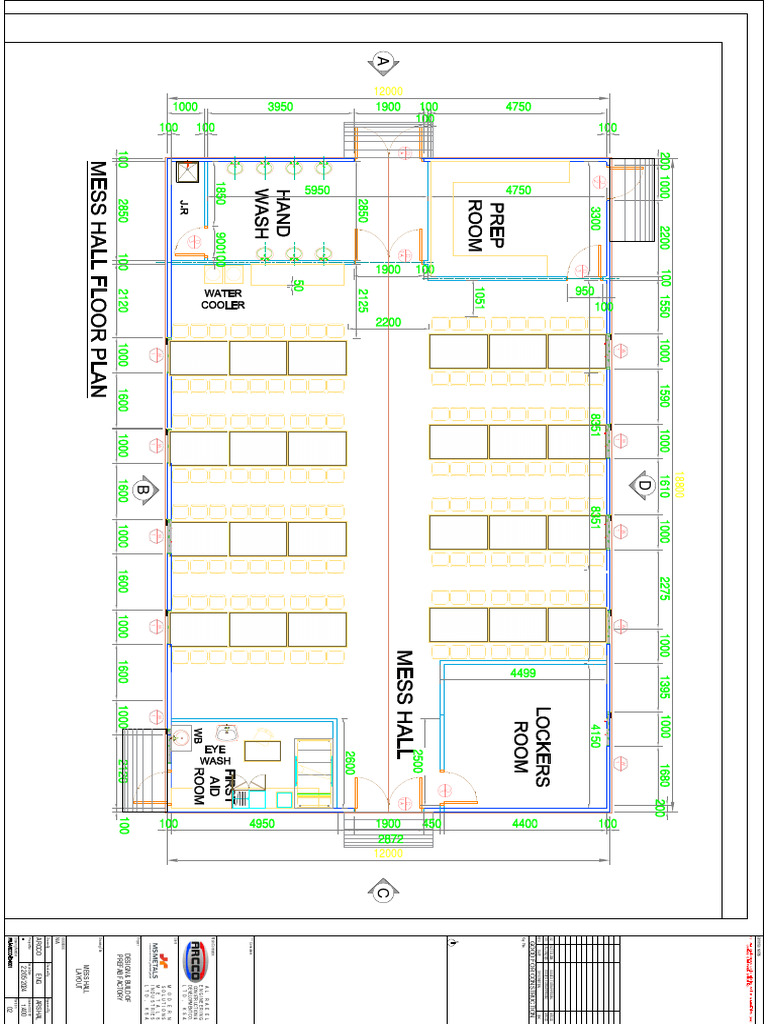 Mess Hall Layout for School Dining | PDF