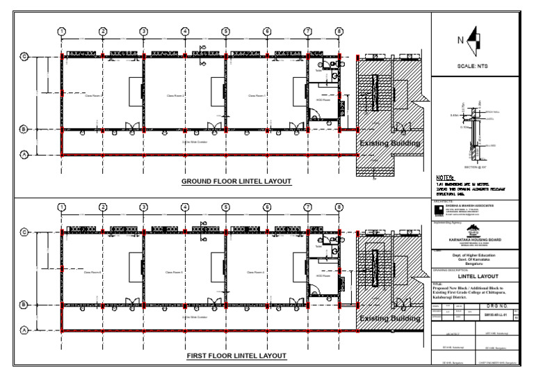 C17.chitapur FGC Lintel Layout | PDF