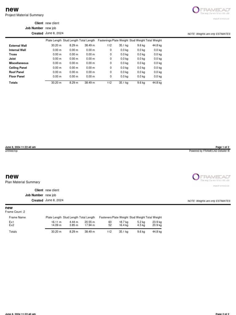 Mez 63x75 Report | PDF | Framing (Construction) | Carpentry