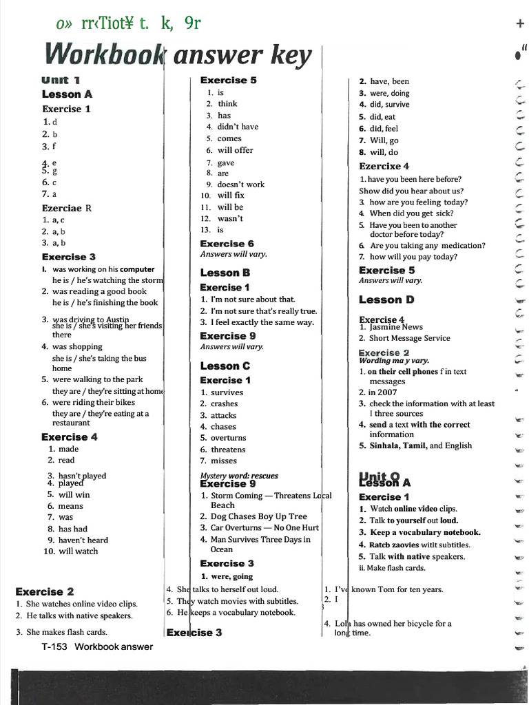 PDF Four Corners 4 Workbook Answerpdf Compress | PDF | Reading ...