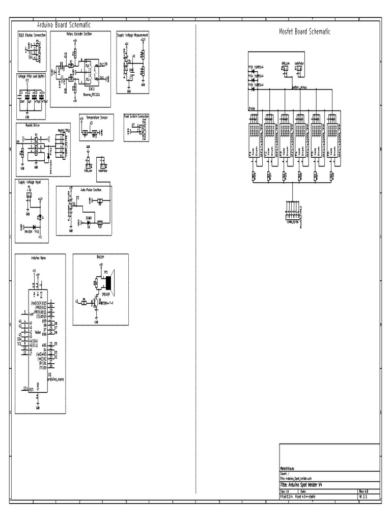 Spot Welder V4 Schematic | PDF