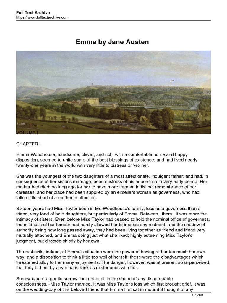 Emma by Jane Austen | PDF | Emma (Novel)