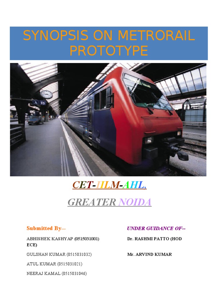 Driverless Metro Train Prototype Overview | PDF