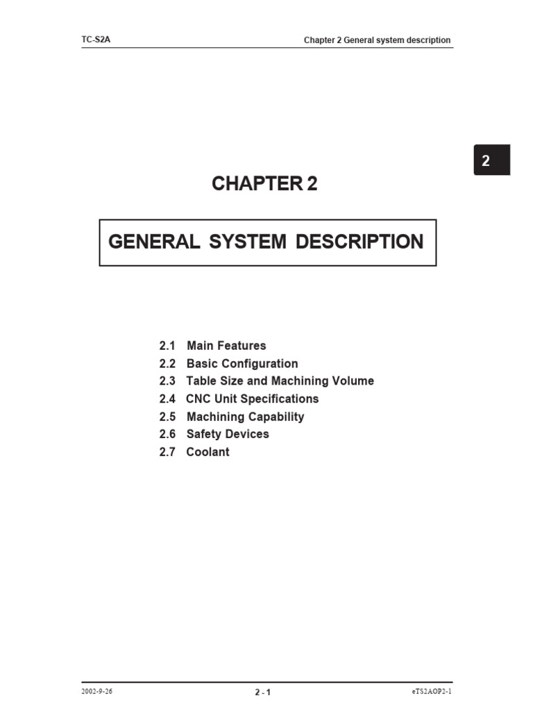TC-S2A Table Size and Machining Volume | PDF | Machining | Metalworking