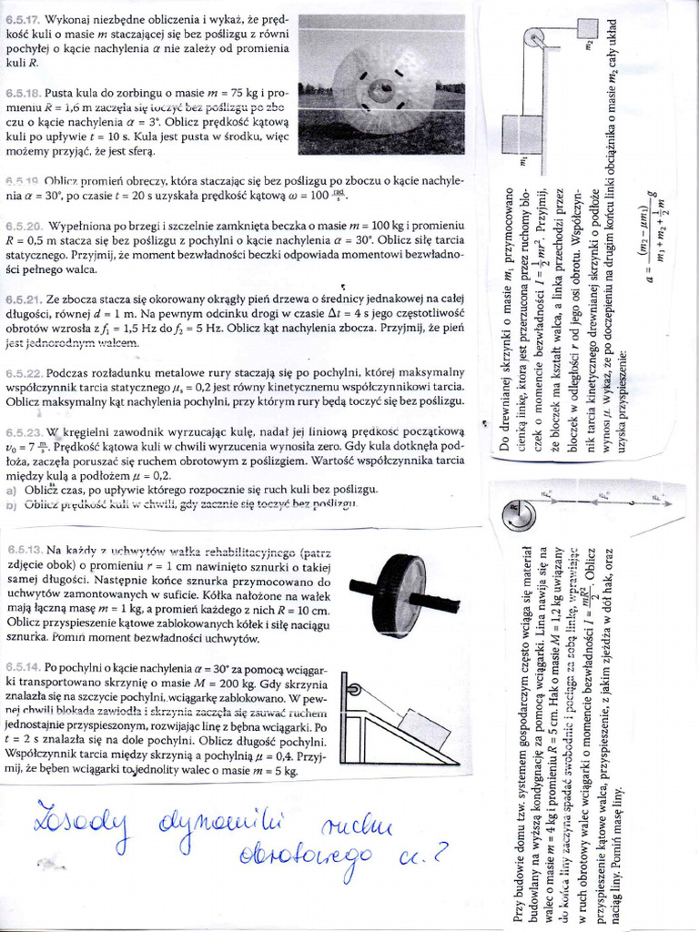 Zasady Dynamiki Ruchu Obrotoego cz2 | PDF Zasady Dynamiki Ruchu Obrotoego cz2 | PDF