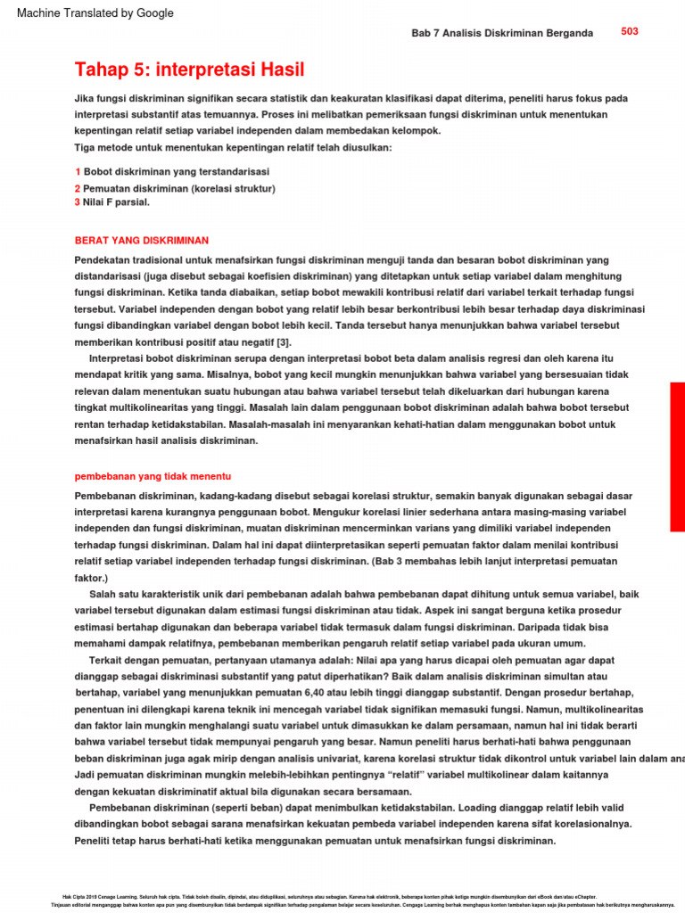 Multivariate Data Analysis 8th Edition Hair At Al 2019 Bab 7 Terjemahan