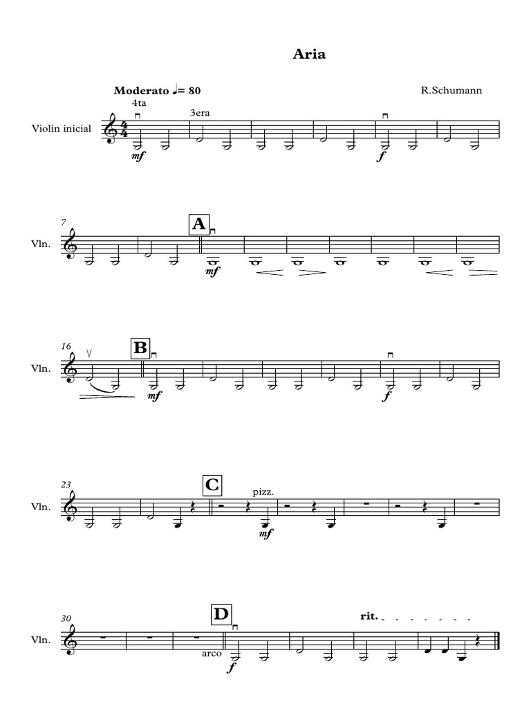 Violin Inicial ARIA | PDF