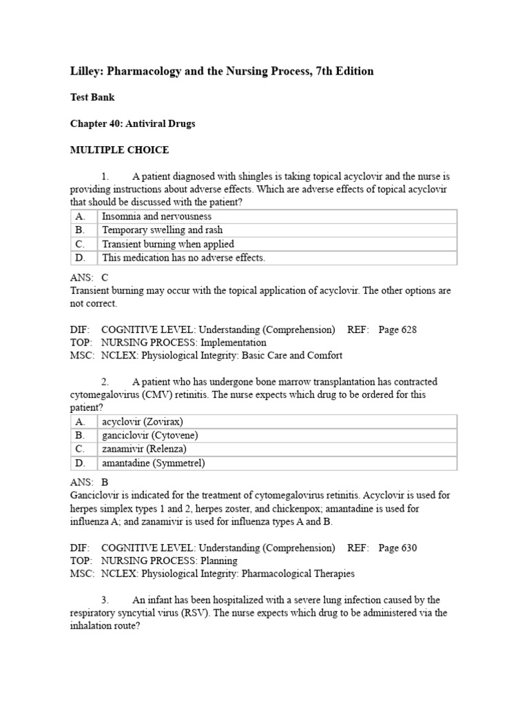 Chapter 40 - Antiviral Drugs | PDF | Influenza | Intravenous Therapy