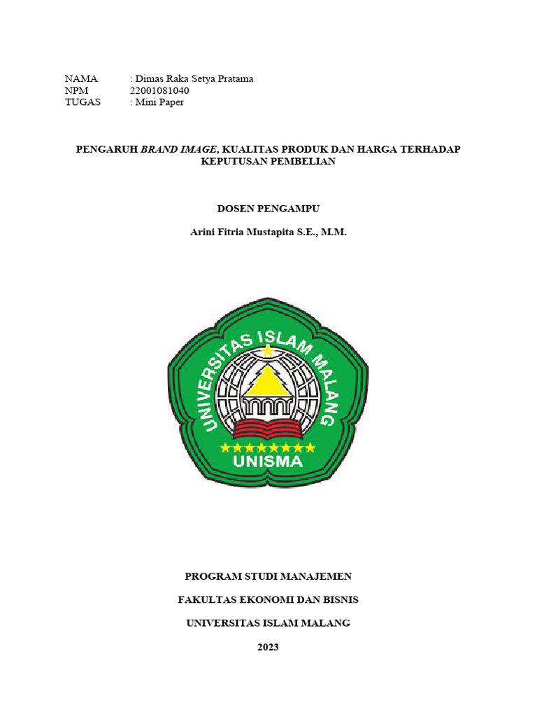 TUGAS EVEIWS Dimas Raka SP 22001081040 | PDF