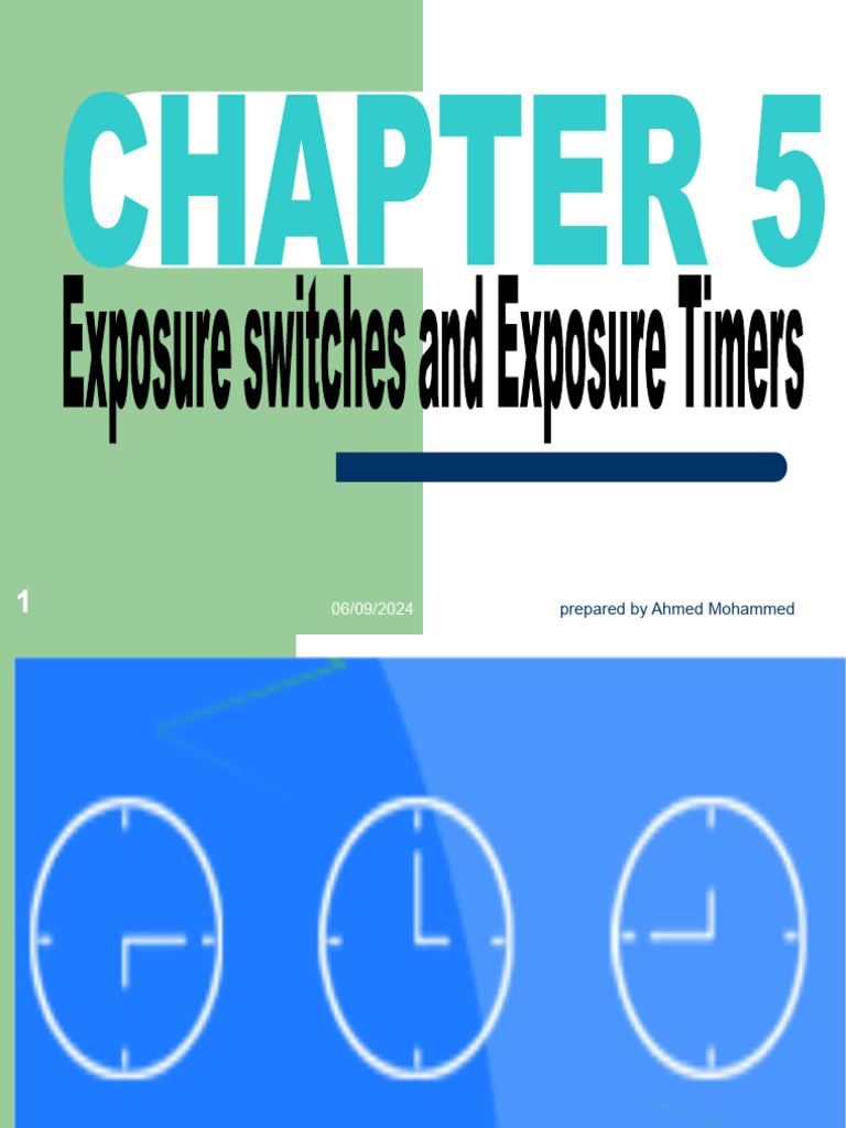 X-Ray Exposure Timer and Switch Overview | PDF | Vacuum Tube | Radiography