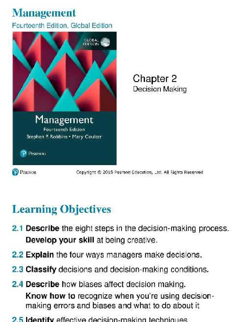 CH 2. Decision Making | PDF